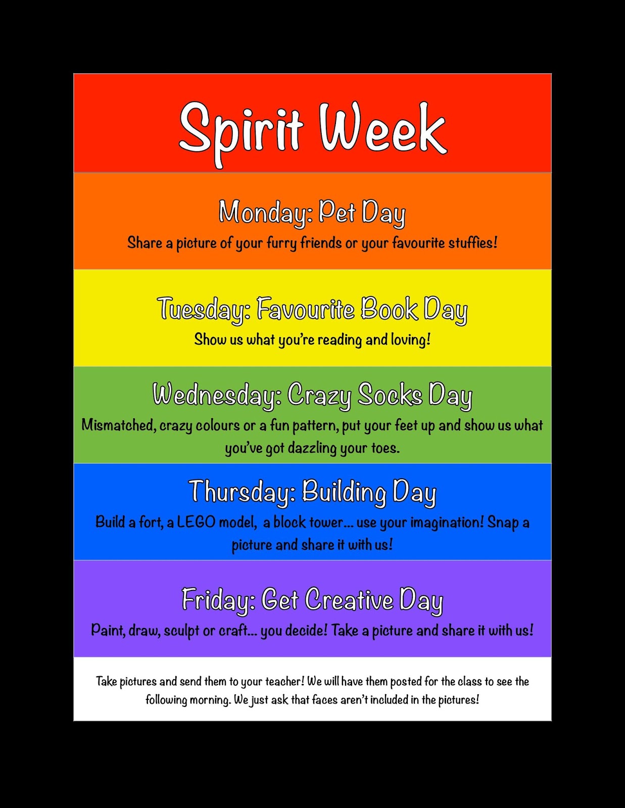 Spirit Week and Lesson Plans!