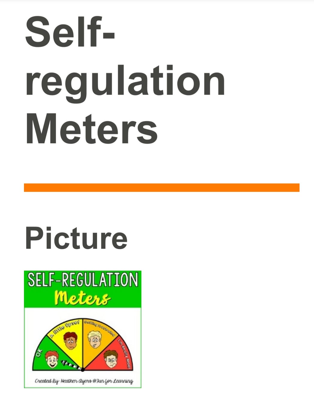 Self-regulated Learning Cambodia: Self-regulation Meters