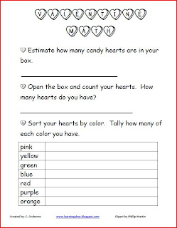 Classroom Freebies Too: Valentine's Day Math!