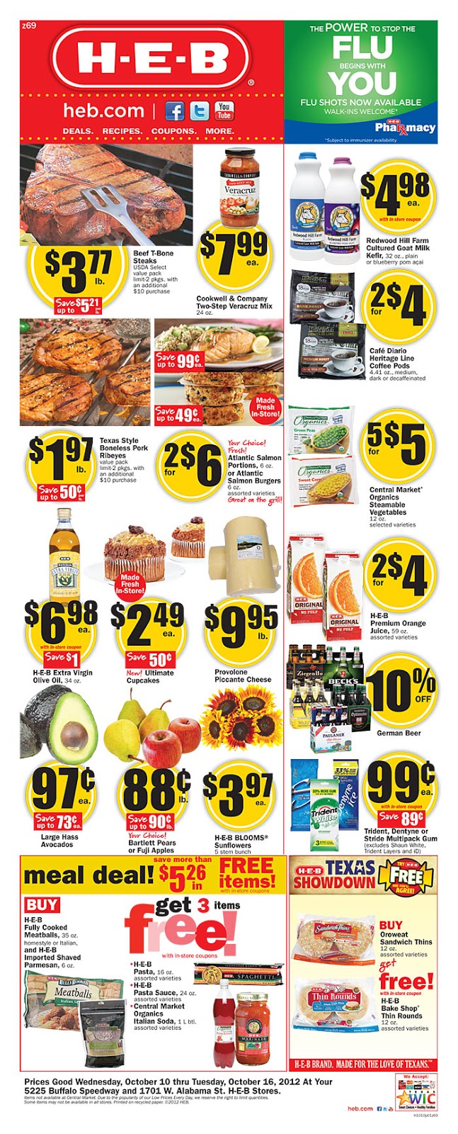The Magic of Coupons: HEB weekly ad Prices Valid 10/10/12 - 10/16/12