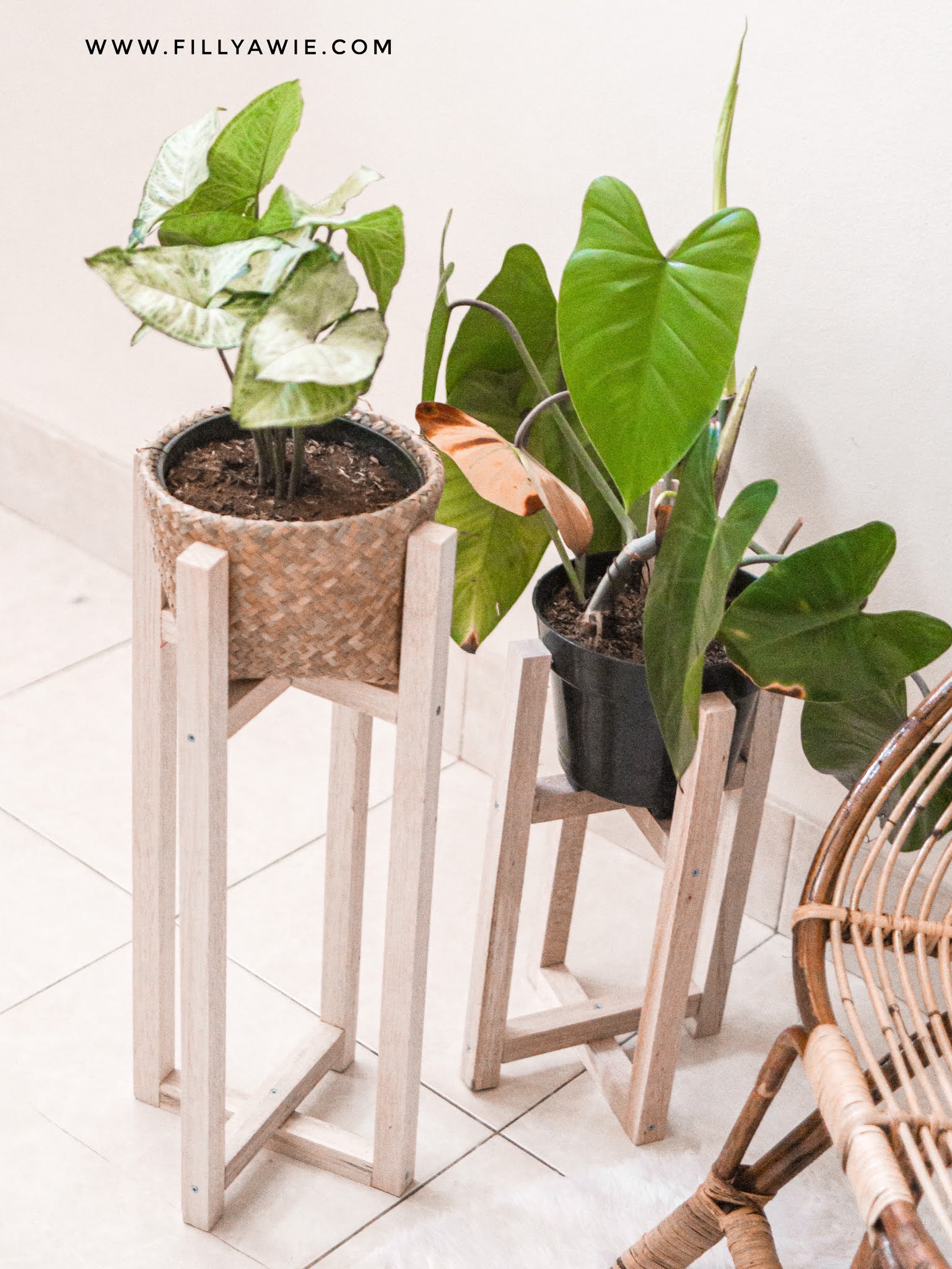 DIY Cara Membuat Standing Pot dari Kayu | Fillyawie, Indonesian ...