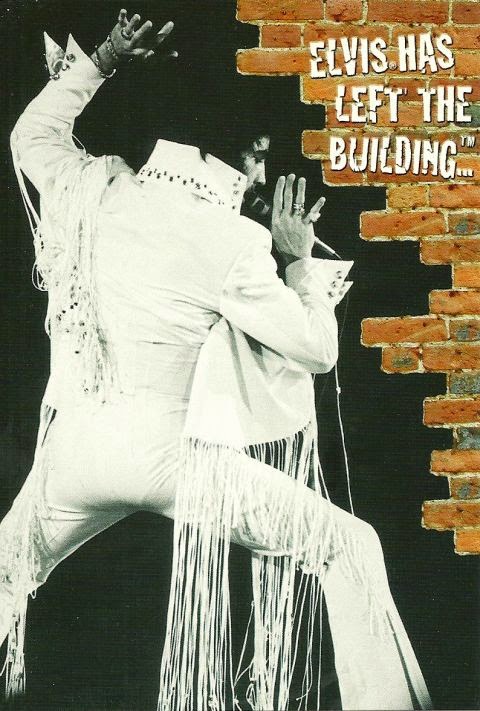 Postcards And Road Trips: Elvis Has Left The Building Postcard