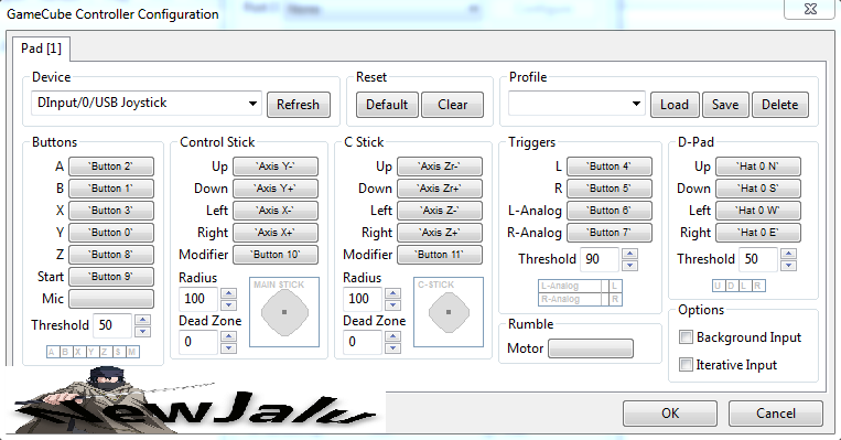 Setting Joystick Dolphin Emulator