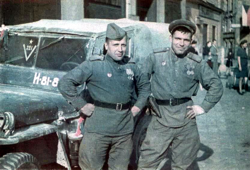 World War II in Color: Soviet Soldiers and Lend-Lease Jeep