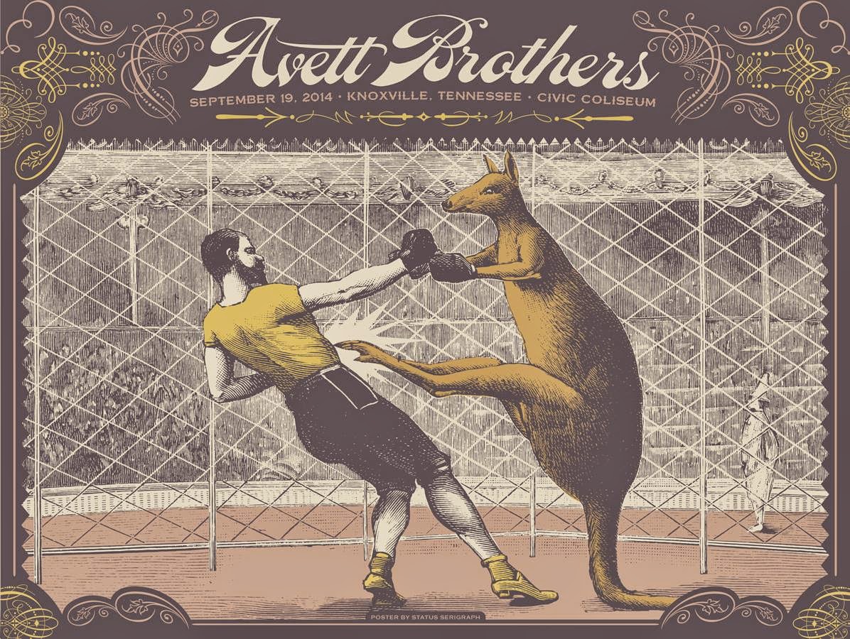 INSIDE THE ROCK POSTER FRAME BLOG: Status Serigraph Avett Brothers ...