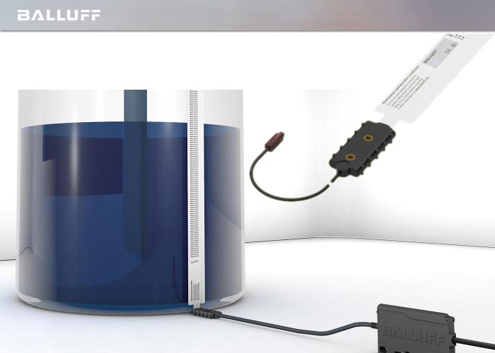 Balluff adhesive capacitive sensor, ideal sensor for an overall level ...