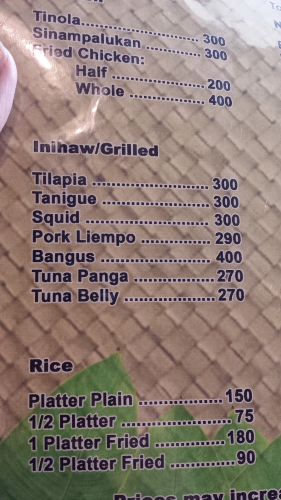 LZM Restaurant in Tagaytay - Lutong bahay specialties