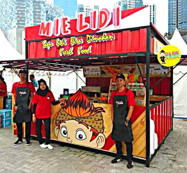 Booth Semi Container - Gerobak Outdoor Bahan spandex -Booth container ...