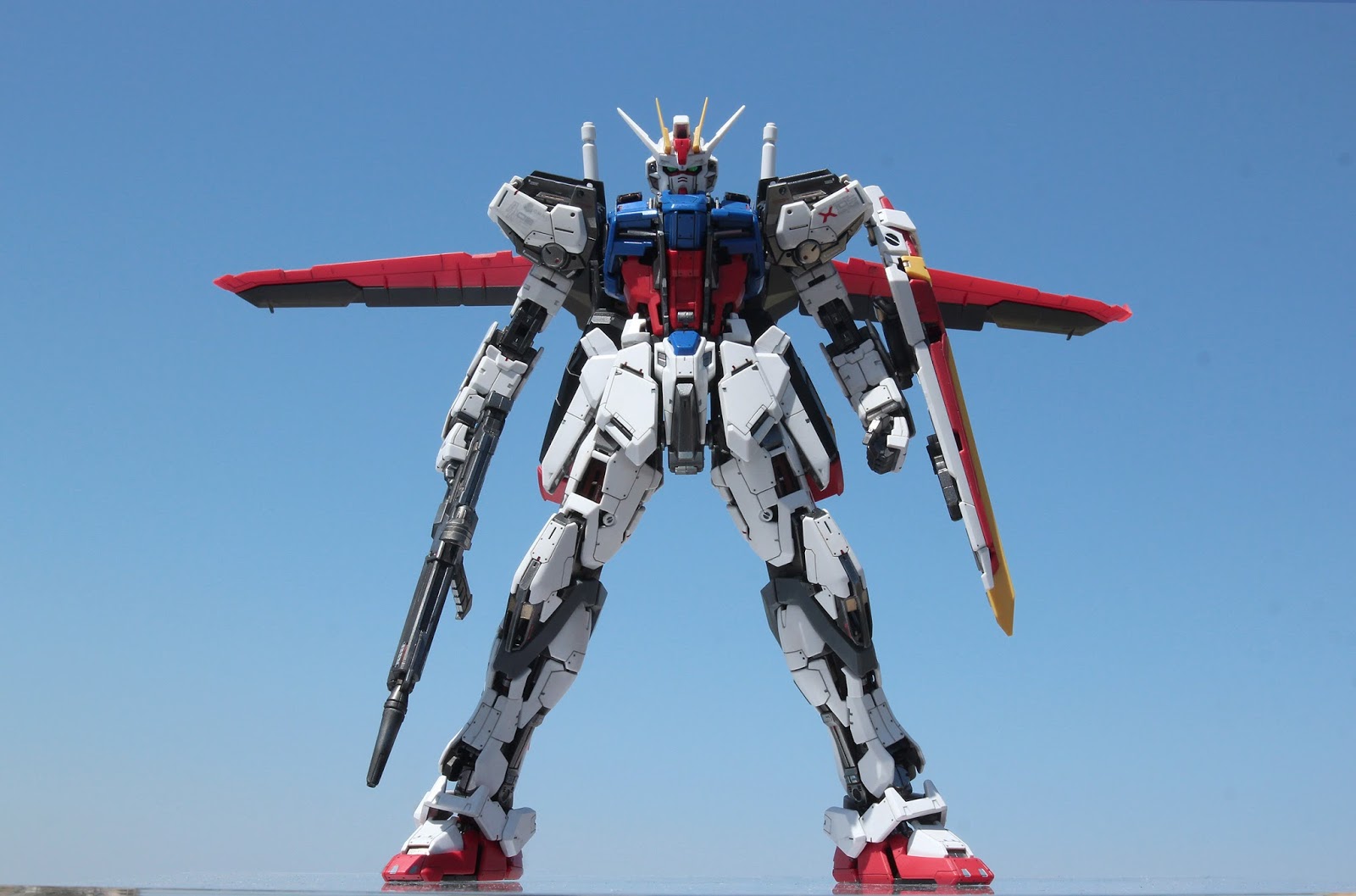 Custom Build: MG 1/100 Aile Strike Gundam Ver. RM [Detailed]