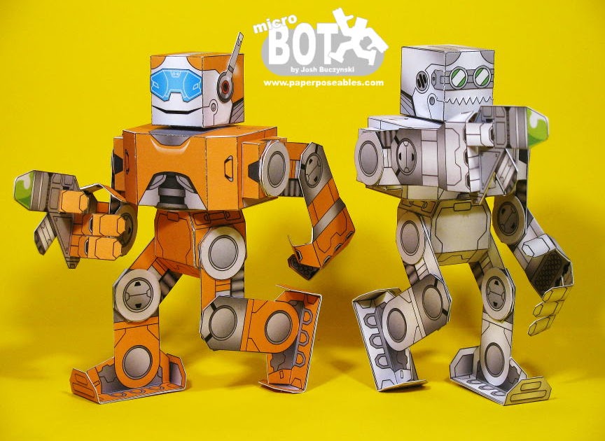 Paper Poseables: Microbot UPGRADE!