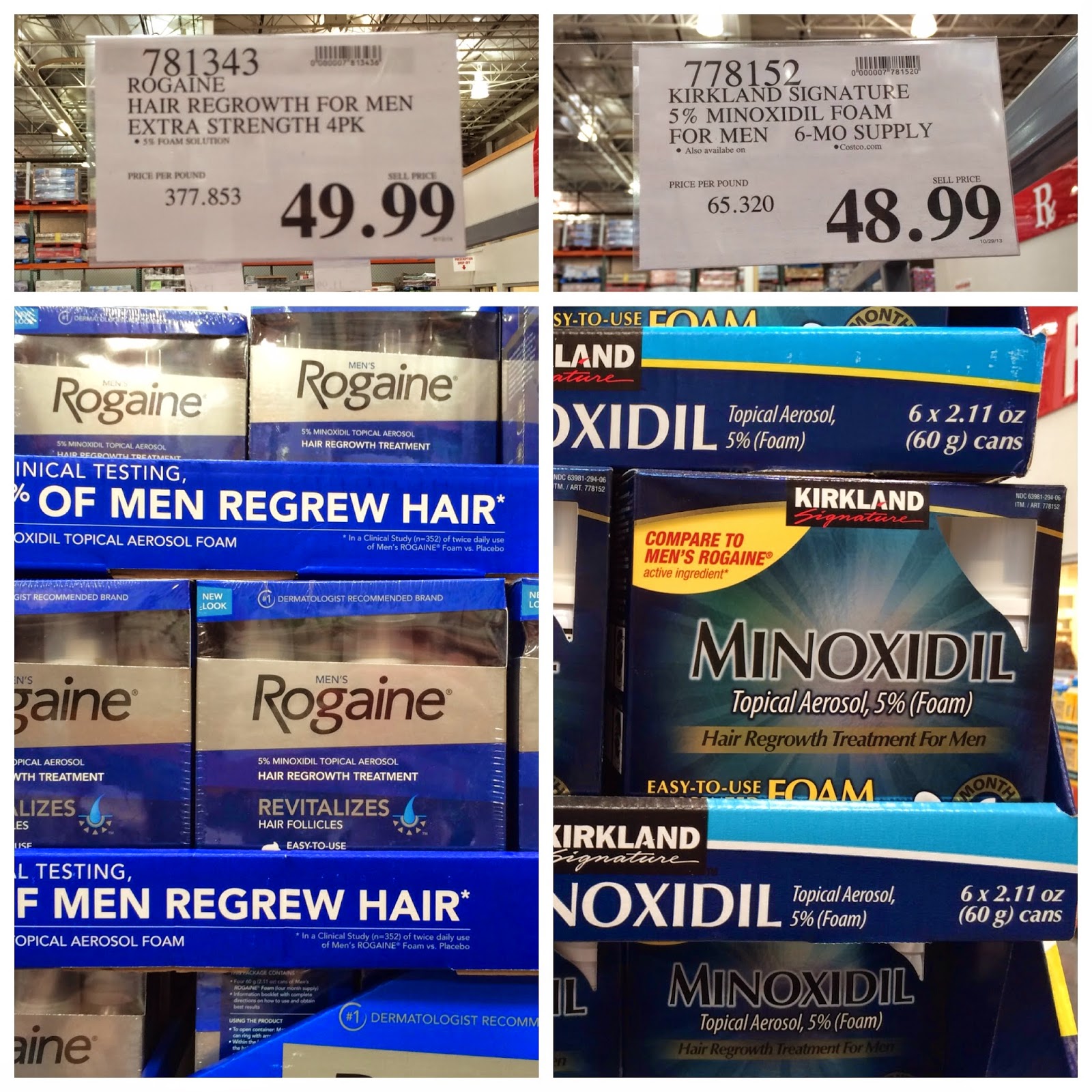 KIRKLAND SIGNATURE MINOXIDIL Minoxidil Aerosol Foam 41 OFF