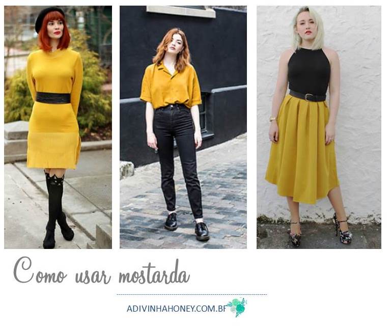 Adivinha Honey!: Como compor looks com a cor mostarda