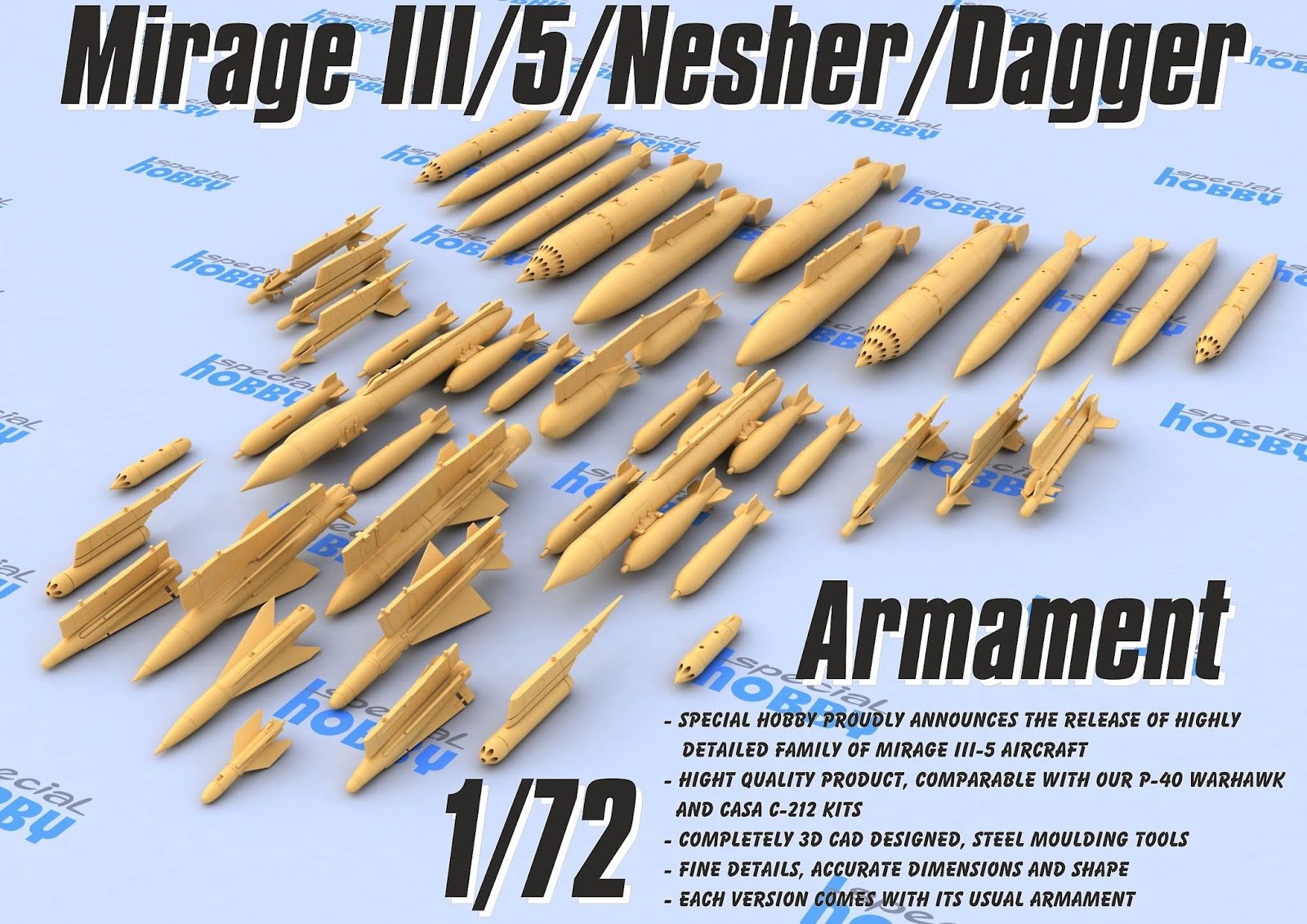Mirage III/5/Nesher/Dagger... family of 1/72 kits - vol.3