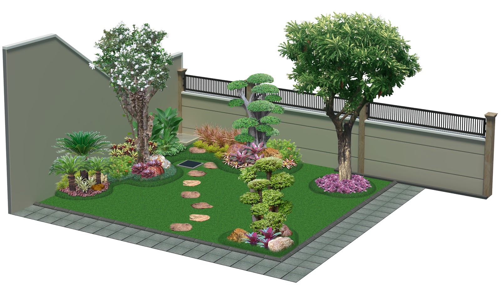 Contoh desain 3d | Jasa desain taman manado - JASA TUKANG TAMAN JAWA TIMUR