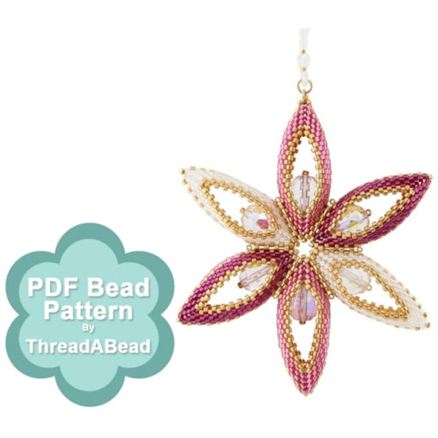 8 Beaded Star Tutorials and Patterns by ThreadaBead / The Beading Gem