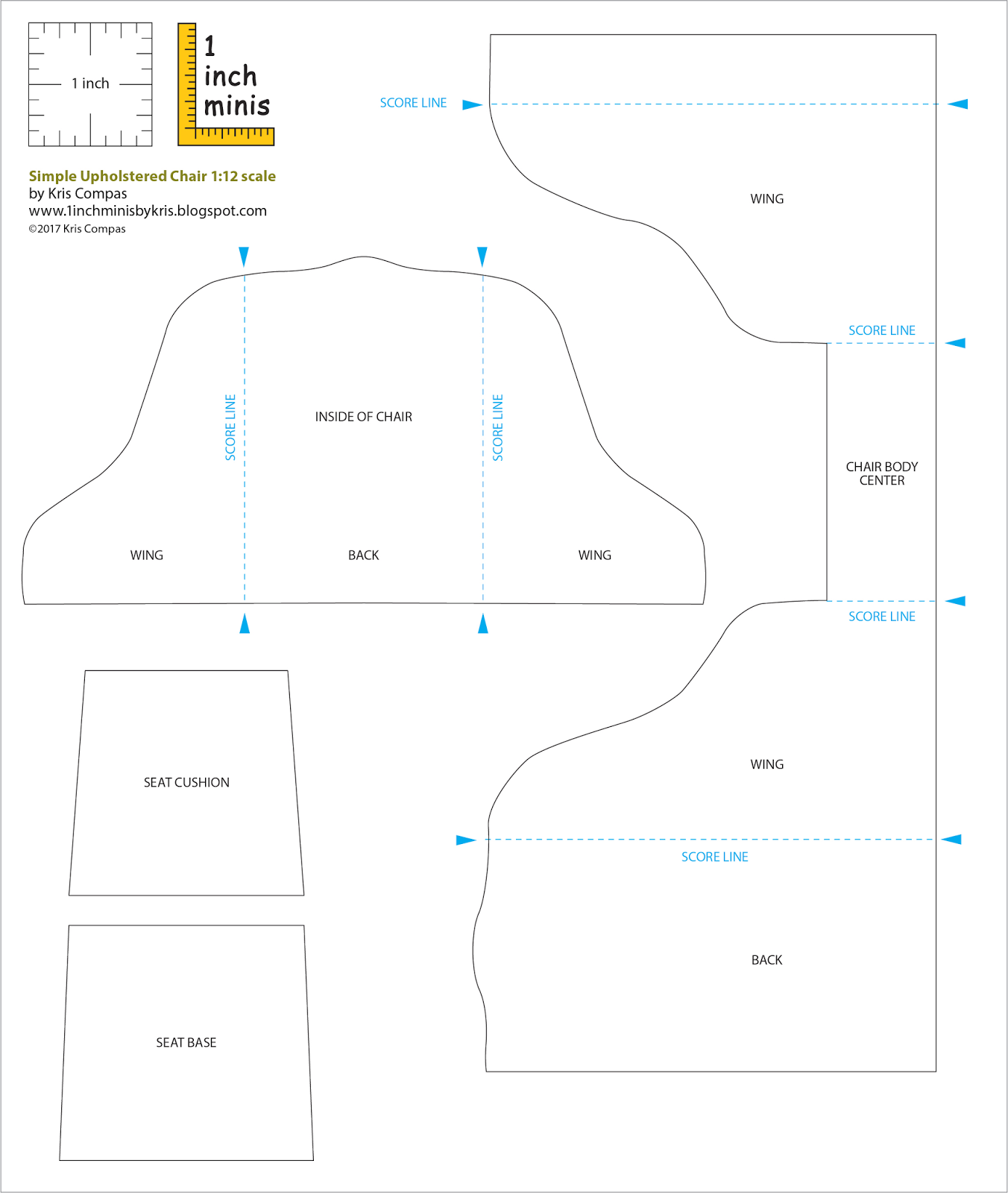 Dollhouse Miniature Furniture - Tutorials | 1 inch minis: SIMPLE 1 INCH ...