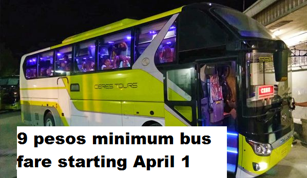 Cebu and Central Visayas commuters will start paying Php9 minimum bus ...