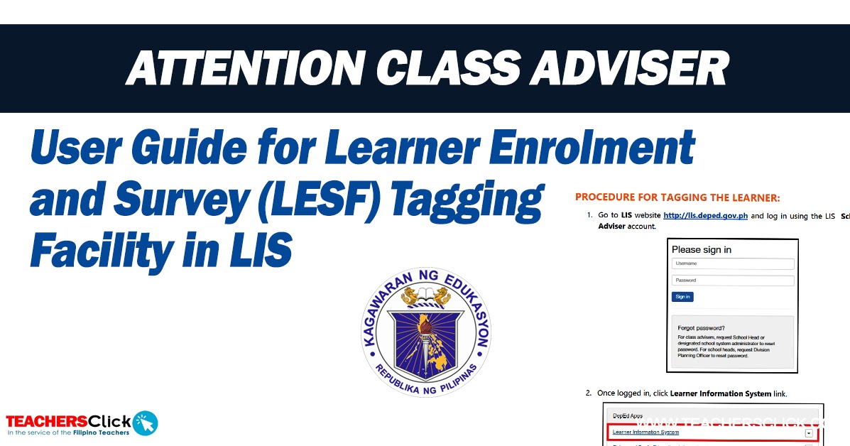 User Guide for Learner Enrolment and Survey Tagging Facility in LIS ...