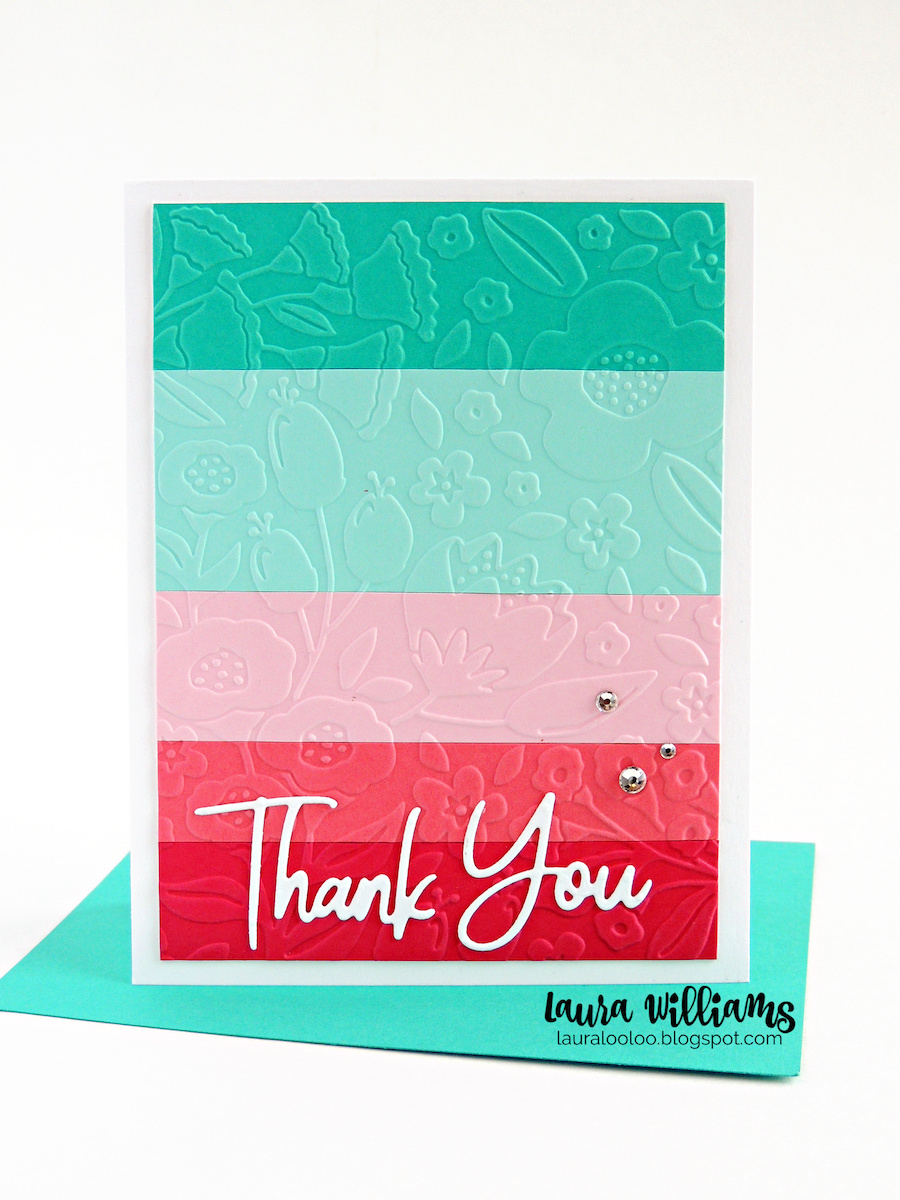 lauralooloo: Make a Simply Perfect Thank You Card with Embossing
