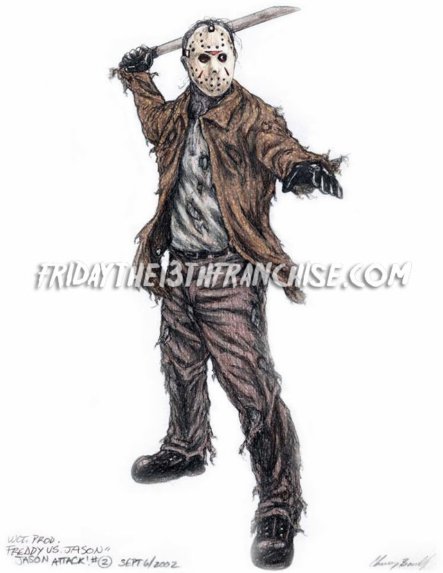 Original Jason Voorhees Concept Art From 'Freddy vs Jason' - Friday The ...