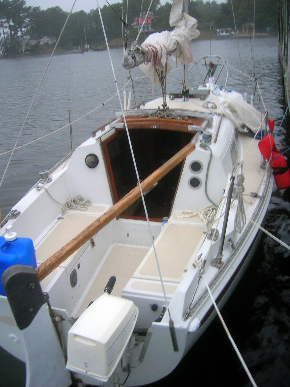 Ericson 25, Oystercatcher: Rigging, Standing, Chainplates, Aft, Removal ...