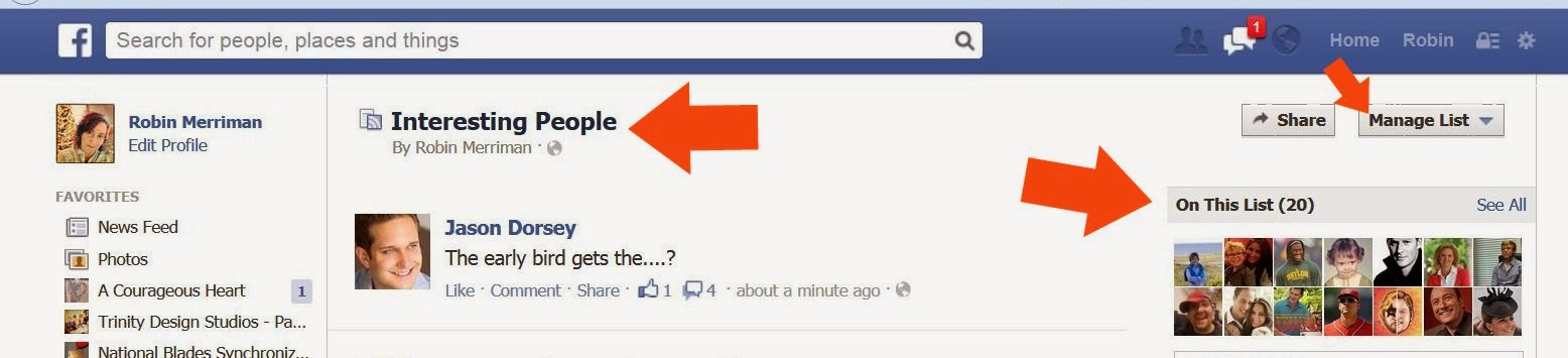 Trinity Designs: Finding Your Favorites on Facebook - An Easy Tutorial