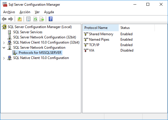 Acceso Remoto SQL Server desde otra PC