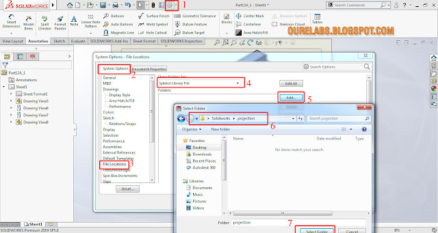 Step by step procedure to insert 3rd Angle Projection symbol in ...