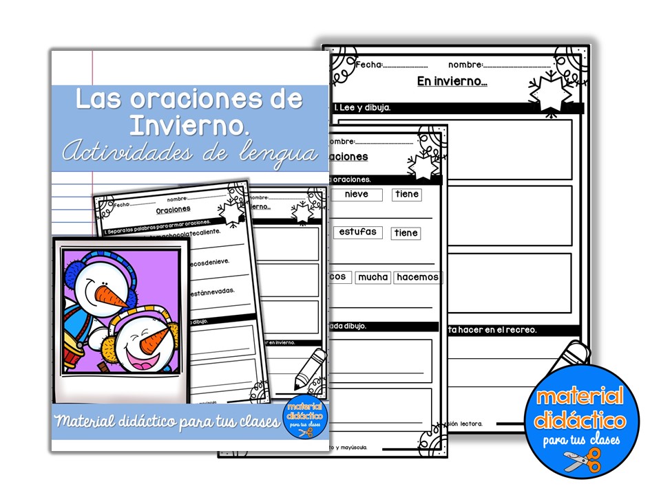 Oraciones en Invierno - Material Didactico para tus clases