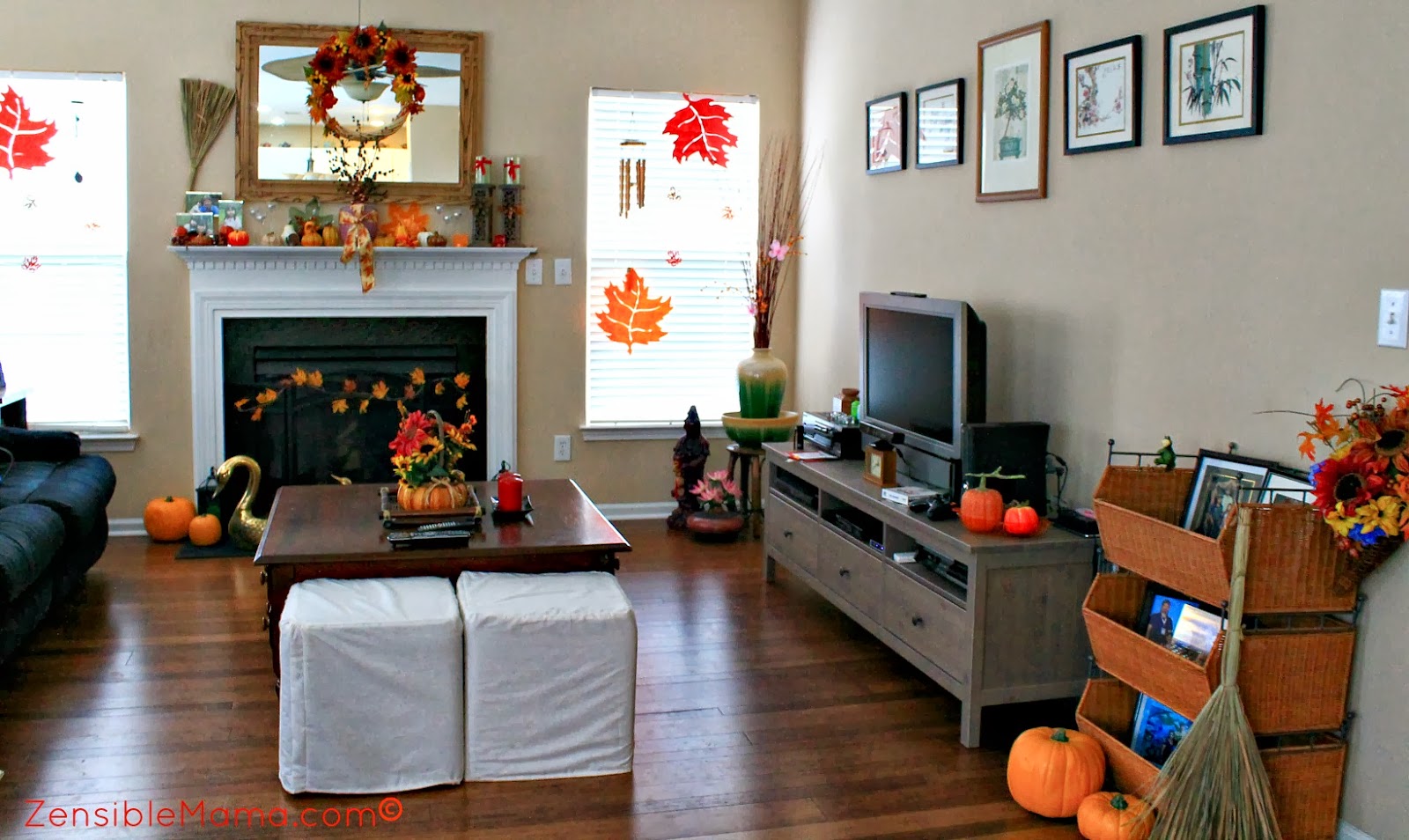 Zensible Mama: 2 Fun and Trendy Fall Decor Themed Ideas For Less