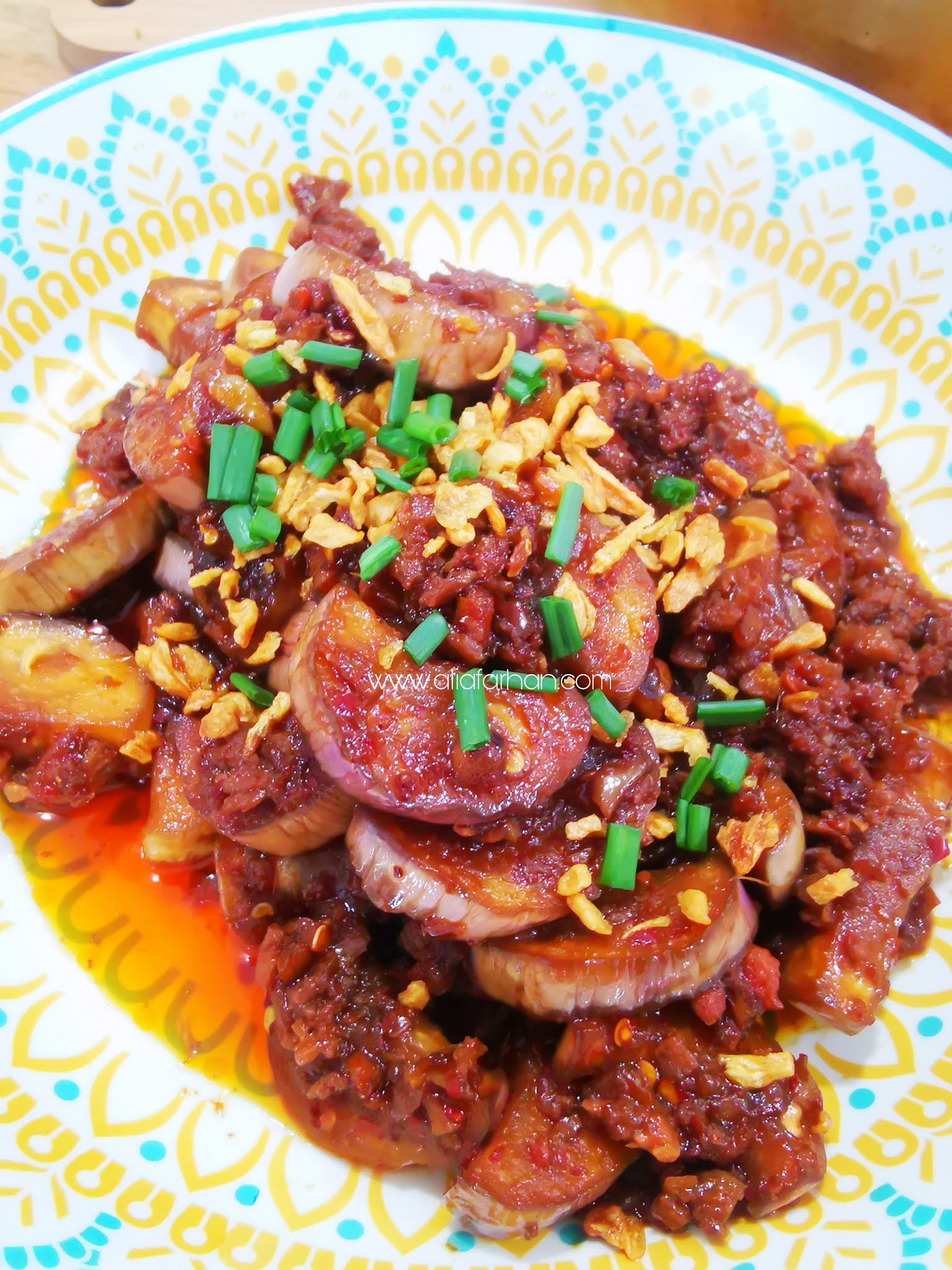 Resipi : Daging Cincang & Terung Pedas Chinese Style | ALIA FARHAN