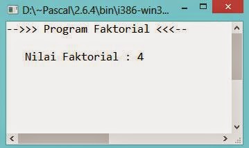 Program Pascal - Faktorial menggunakan Rekursif berupa Function | Only ...