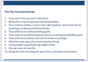 Pro-Ana THINspiration: The Thin Commandments