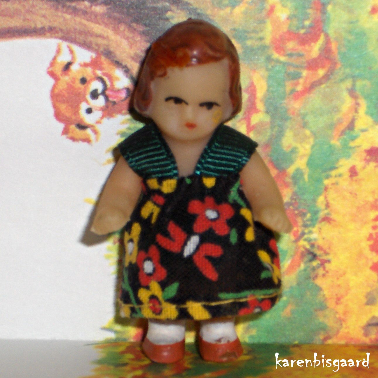 Karen`s Vintage Dolls Photography.: Tiny Ari Dolls Collection 5 cm high.