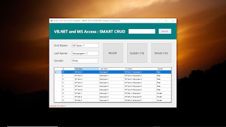 VB.NET 2019 and Access Database Perform SMART CRUD Operations with SEARCH (Windows Forms Source ...