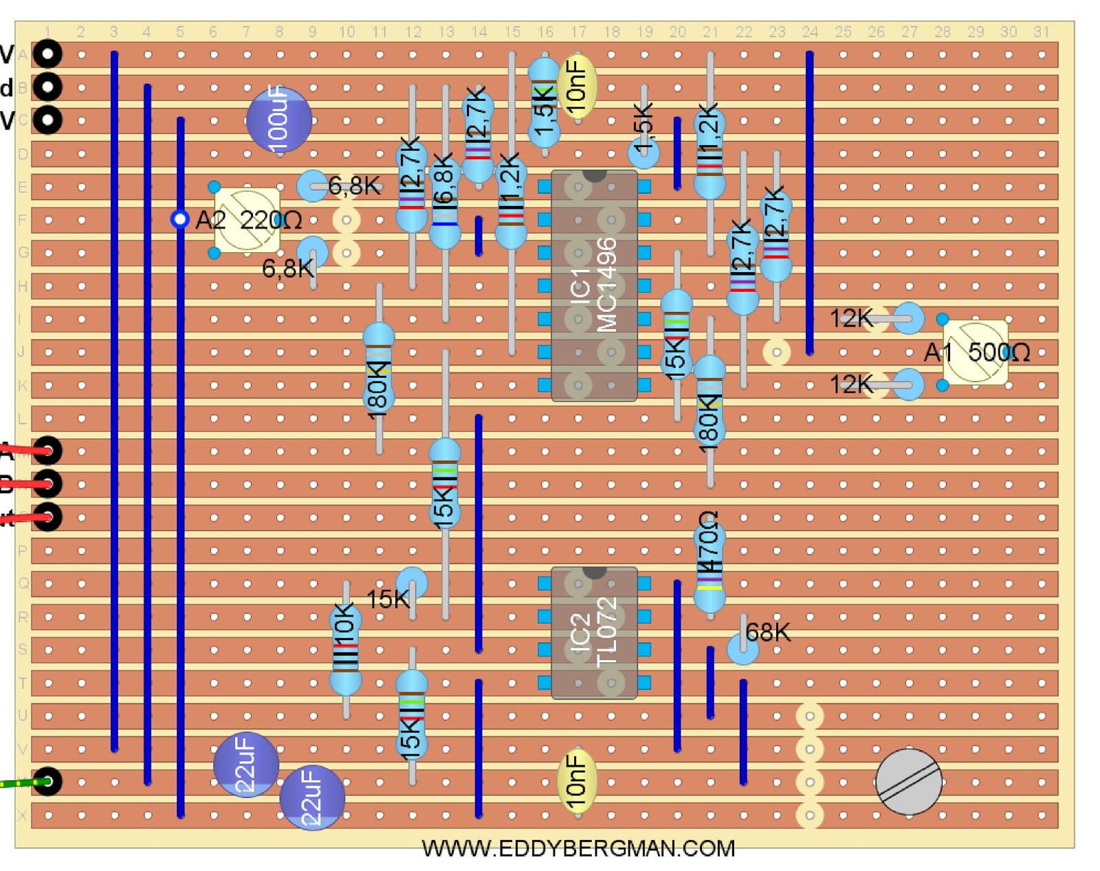 Eddy Bergman.com: Synthesizer Build part-22: RING MODULATOR (Yusynth ...