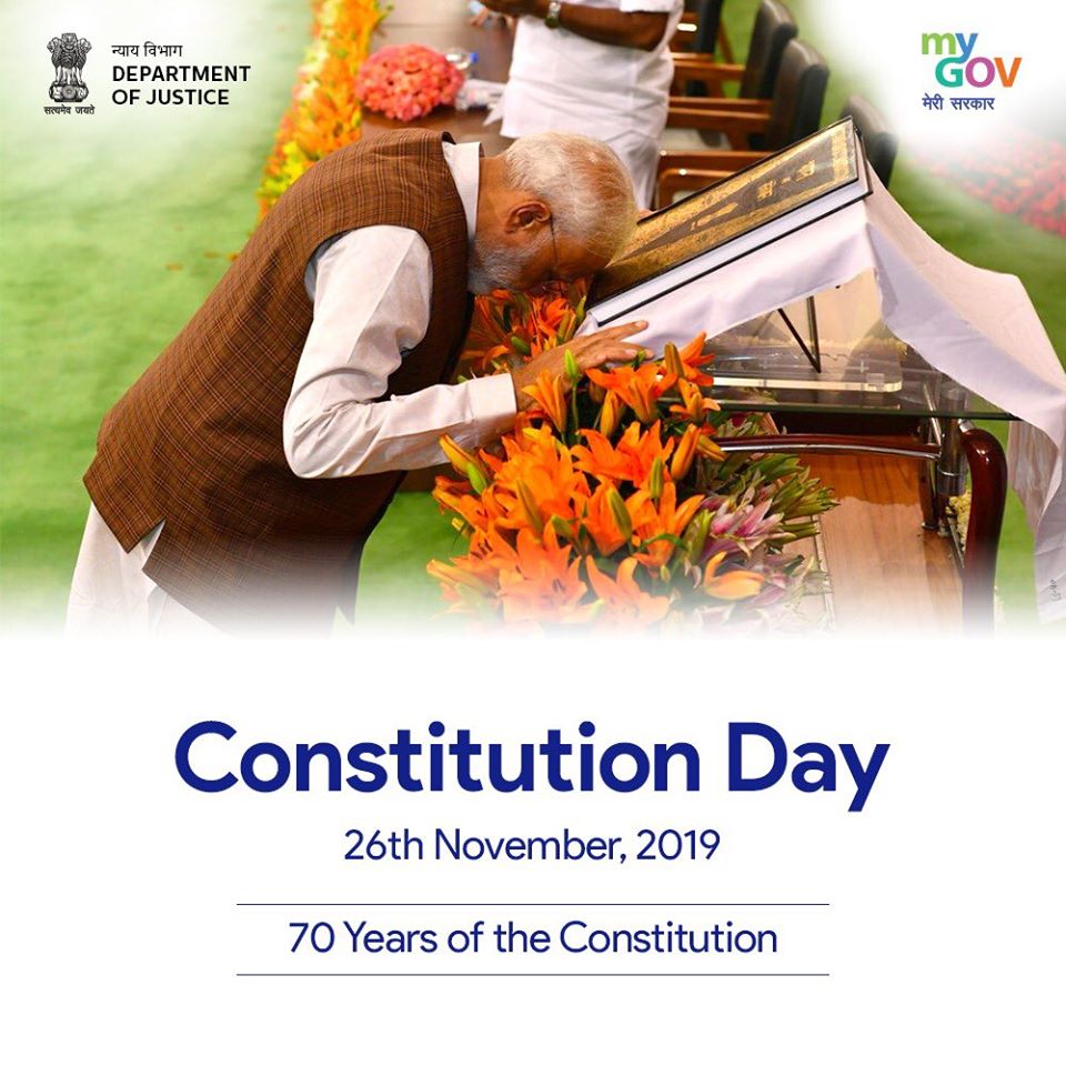 1. #PM said Constitution is based on the twin philosophy of dignity and ...