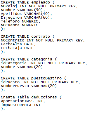 García Delgado Oscar: Ejemplo de creacion de tabla en MYSQL