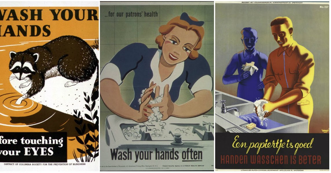 Keep Calm and Wash Your Hands: Vintage Handwashing Propaganda Posters ...