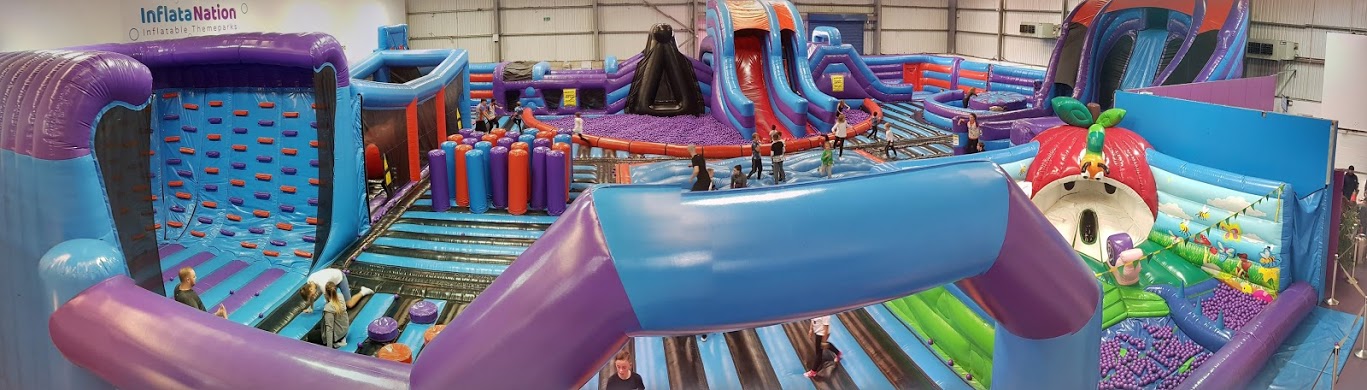 The Brick Castle: Inflata Nation Inflatable Theme Park Manchester ...