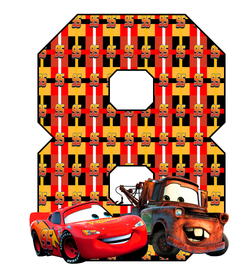 Kits imprimibles gratis : Números cars