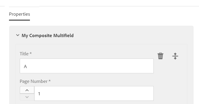 AEM: AEM Dialog | Multifield