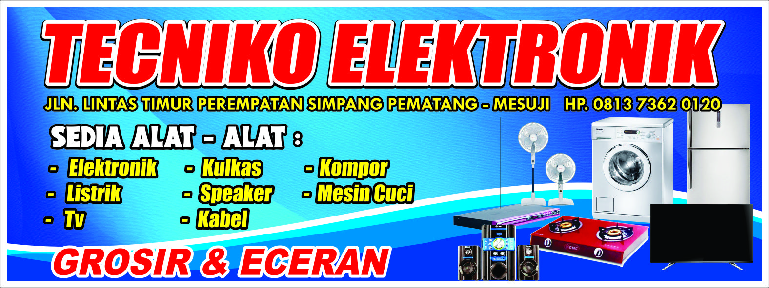 download design banner toko elektronik cdr - Design_Spanduk