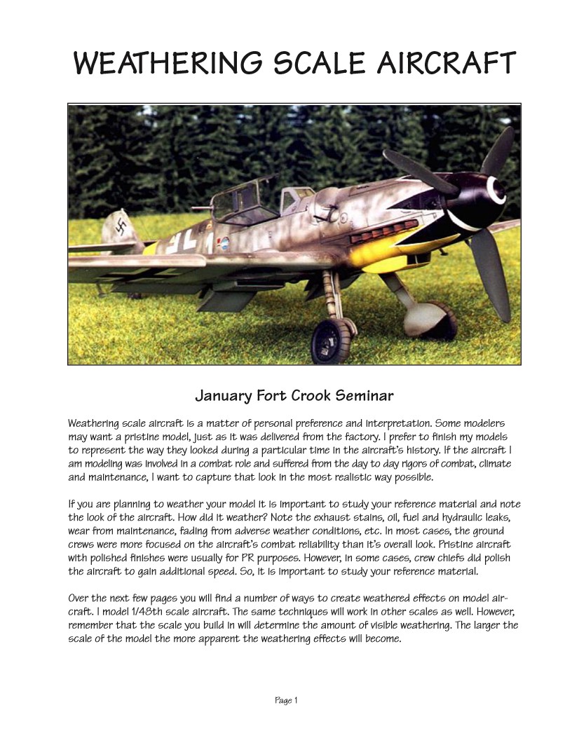 Oldsarges Aircraft Model blog: Weathering Scale aircraft by Randy Fields