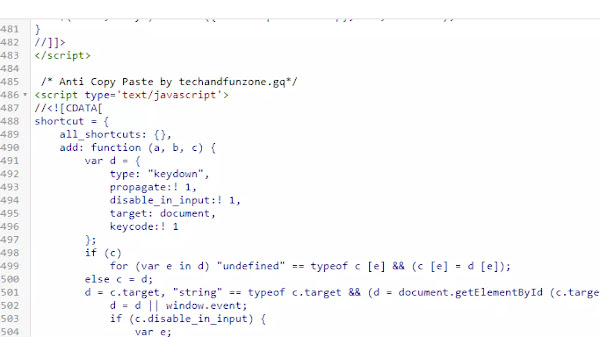 How to install anti Copy Paste script in blogger - Cyber1101 en