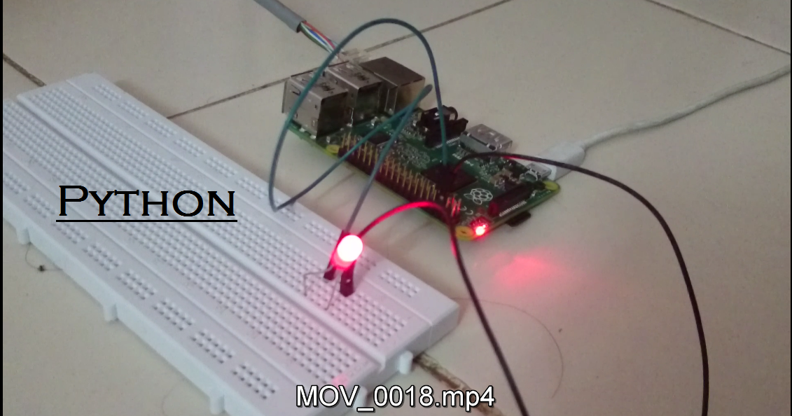 Raspberry Pi 2 Simple Led Blinking Program Using Python
