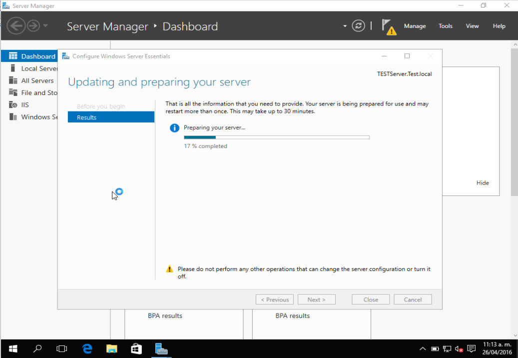 Windows Server 2016 Essentials ~ Tix 101