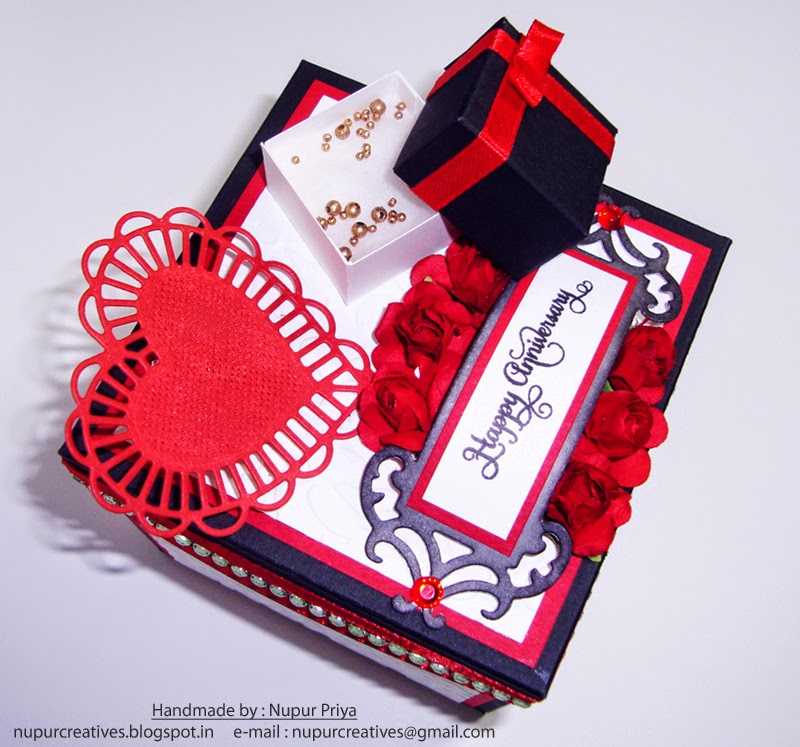 nupur creatives: Anniversary Explosion Box