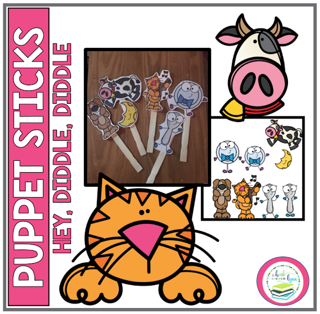 HEY, DIDDLE, DIDDLE TEACHER PUPPET STICKS ~ Book Units by Lynn