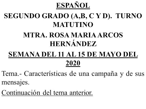 Español Segundo Grado Turno Matutino ~ Escuela Secundaria Técnica N°84 ...